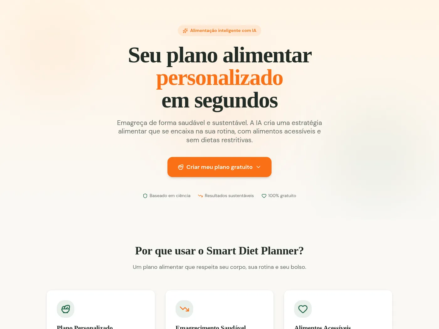 Smart Diet Planner