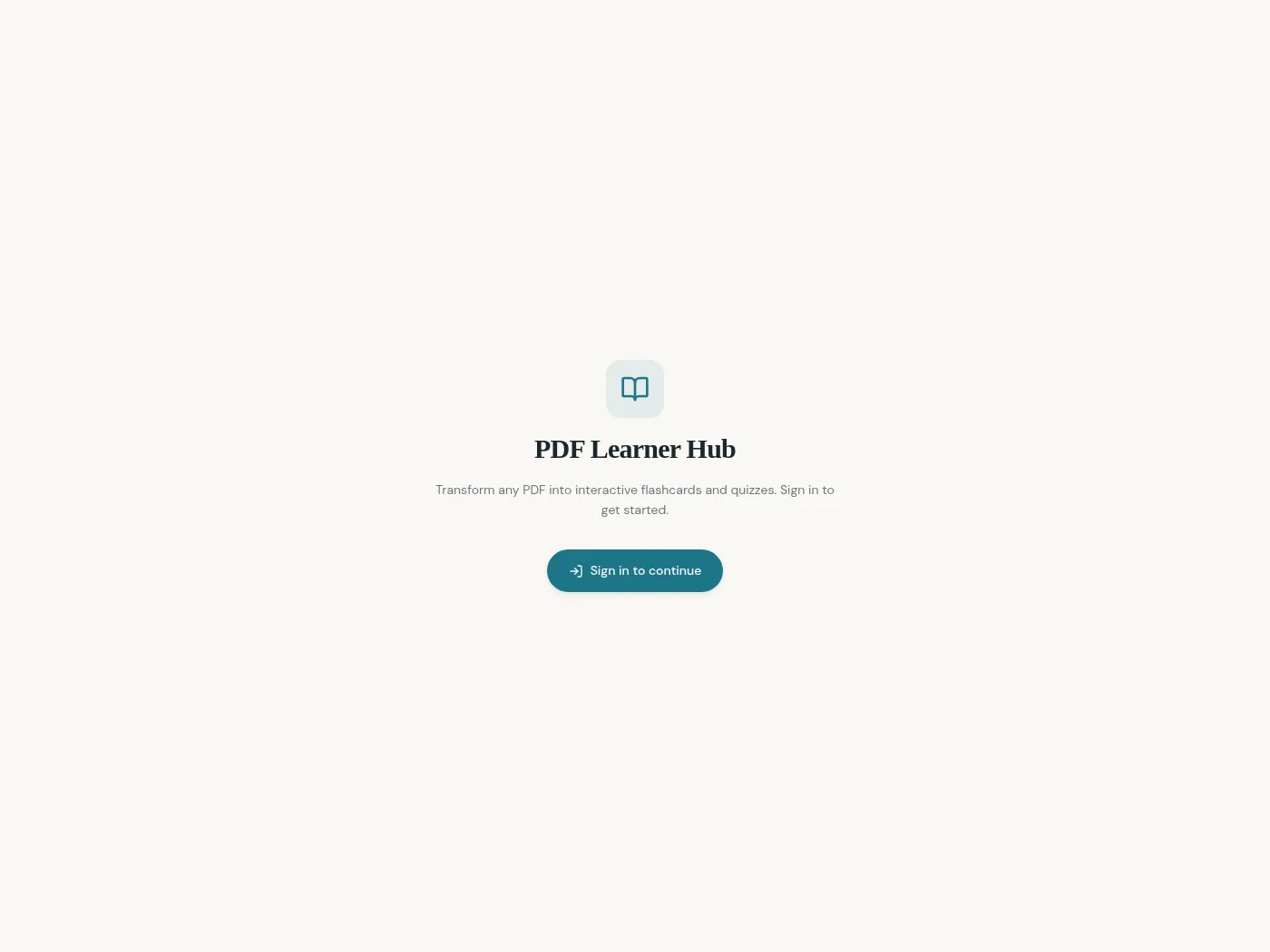 PDF Learner Hub