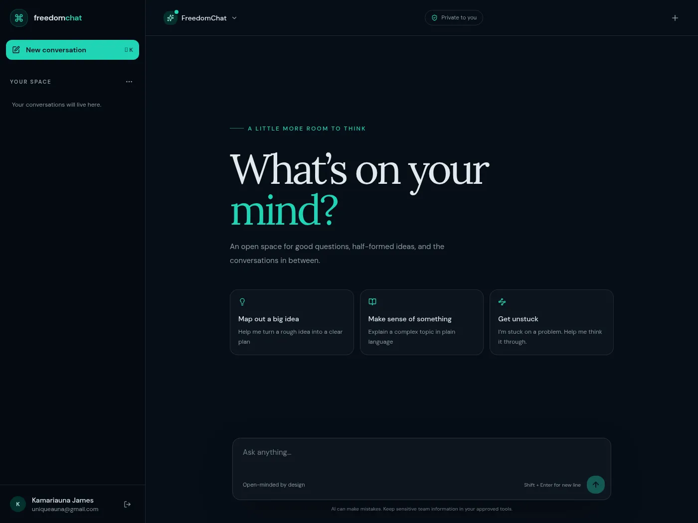 FreedomChat AI