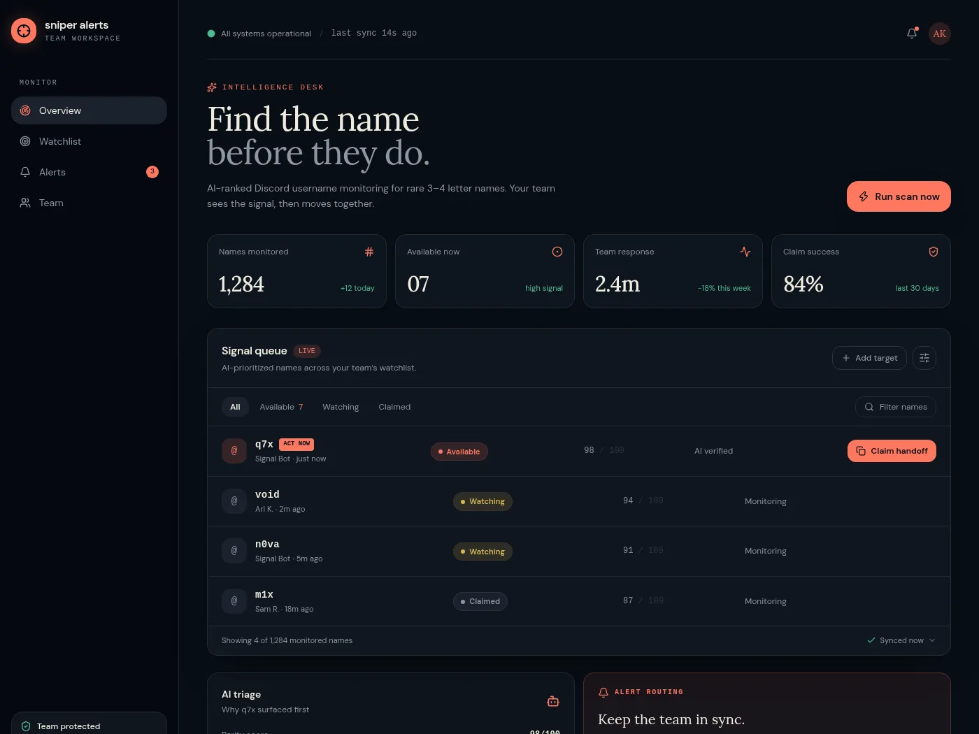 Discord Sniper Alerts
