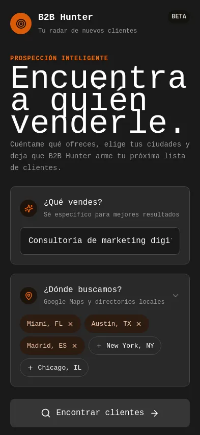 B2B Hunter App