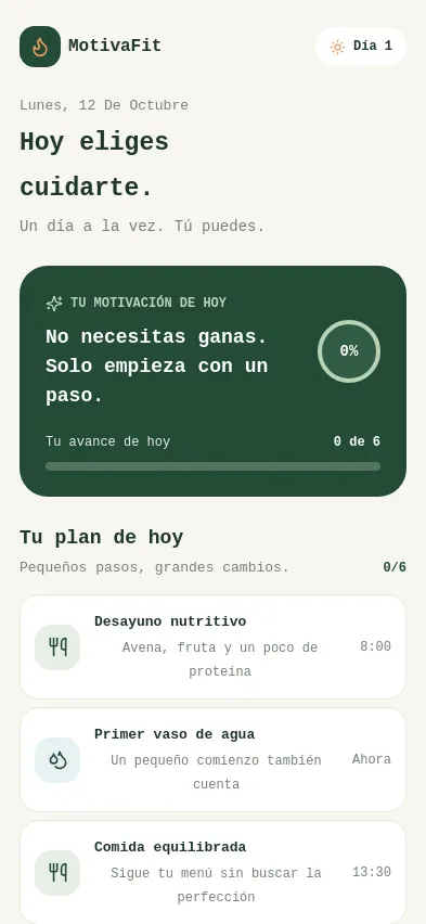 MotivaFit Mini App