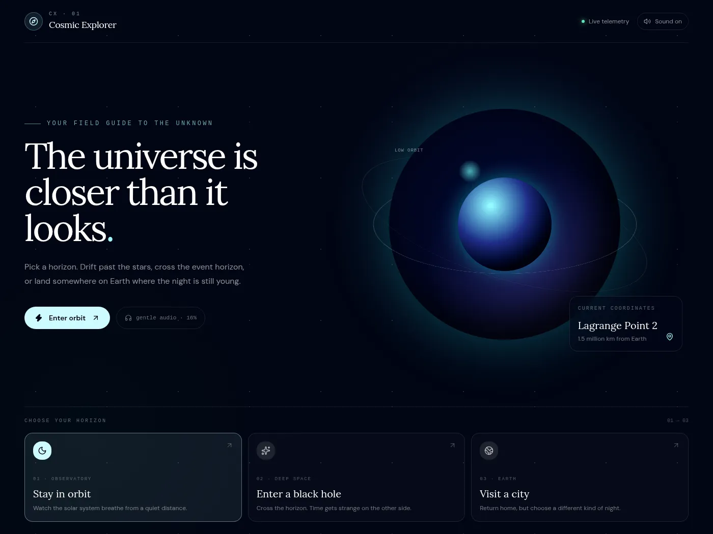 Cosmic Explorer Game