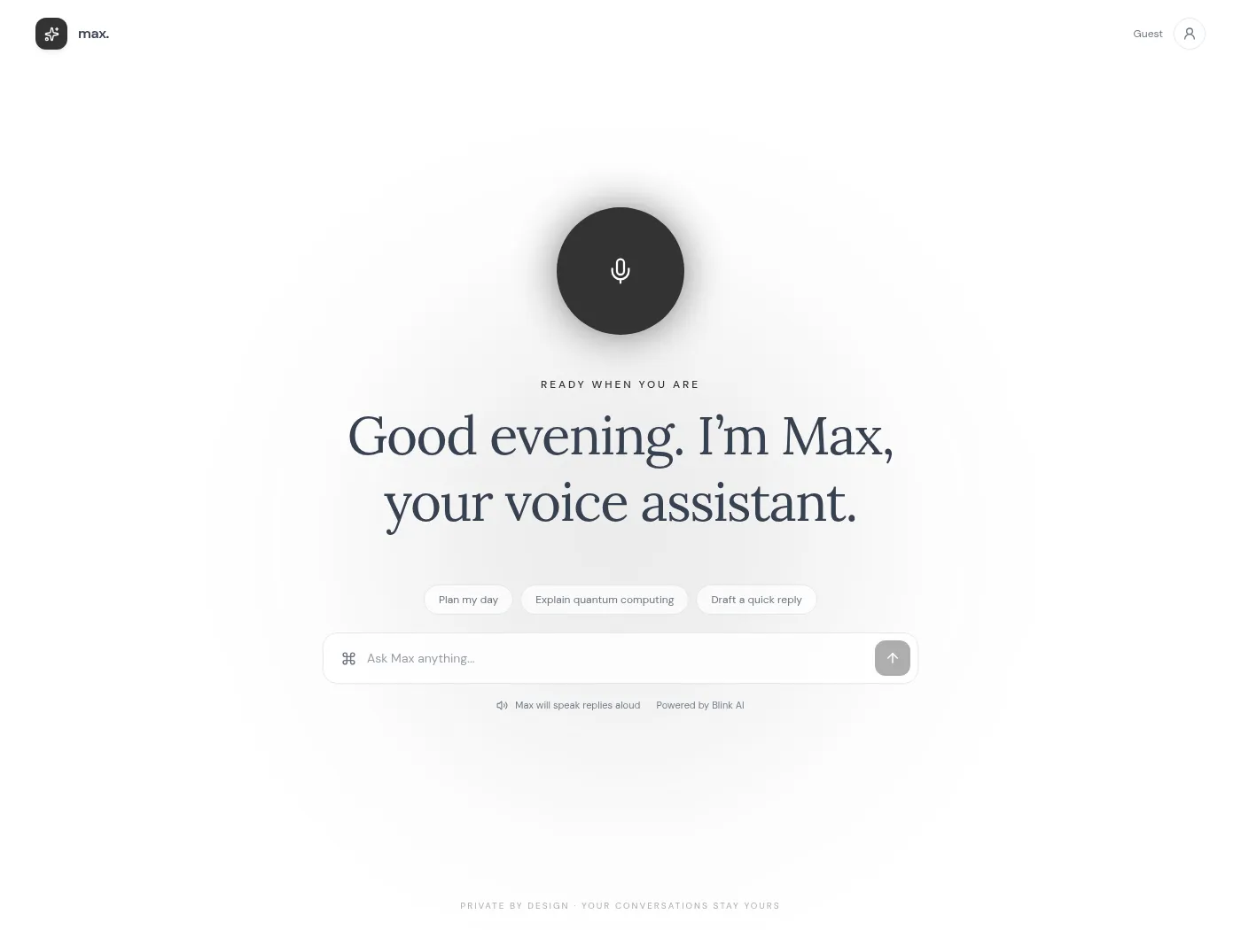 Max Voice Assistant