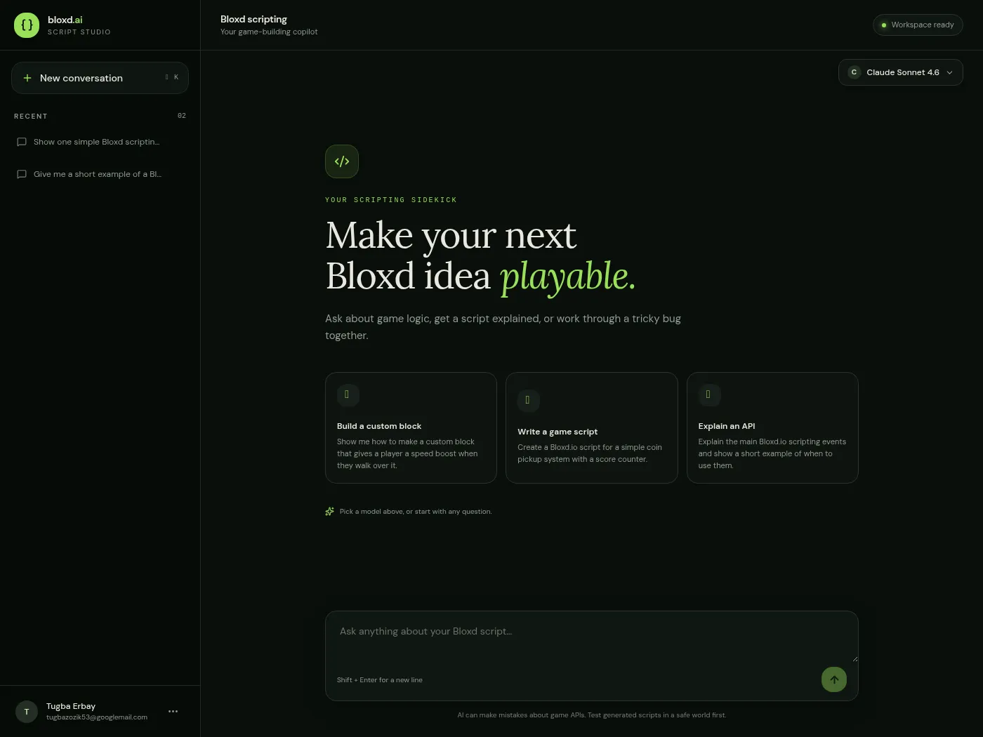 Bloxd AI Builder