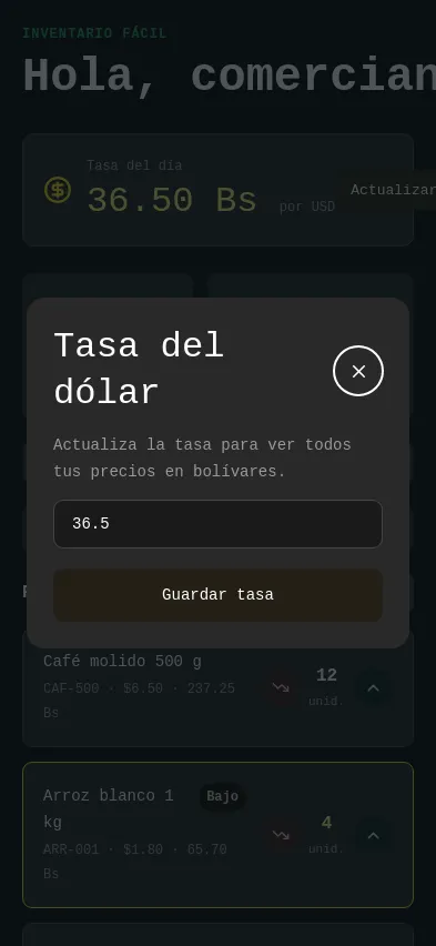 Inventario Fácil Móvil
