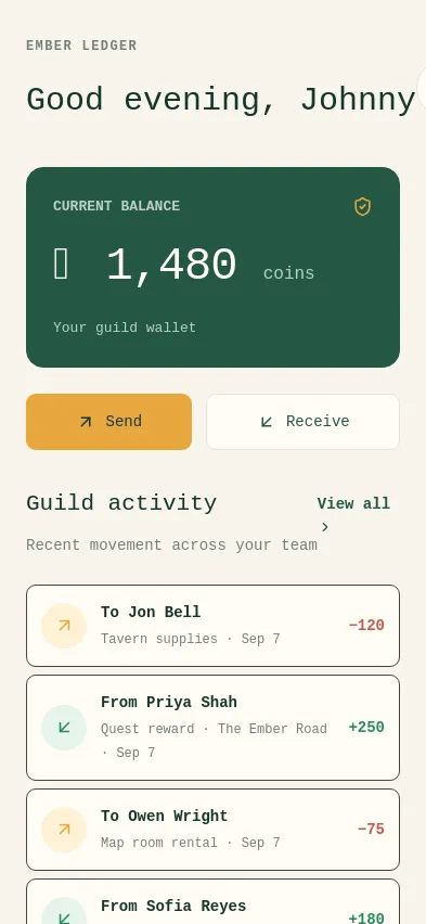LARP Wallet Mobile