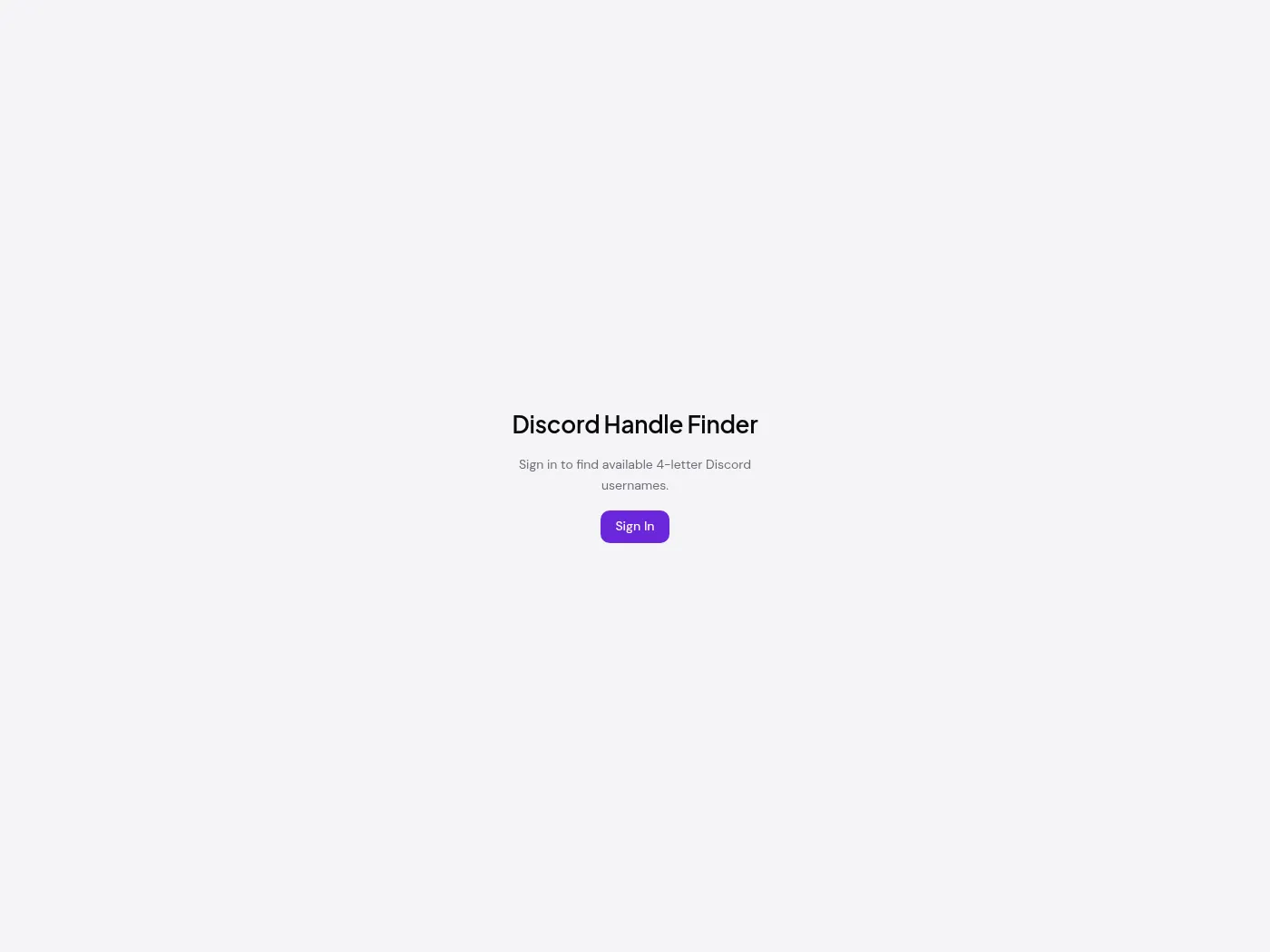 Discord Handle Finder