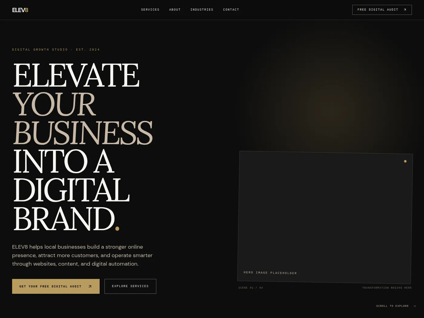 ELEV8 Digital Studio Site