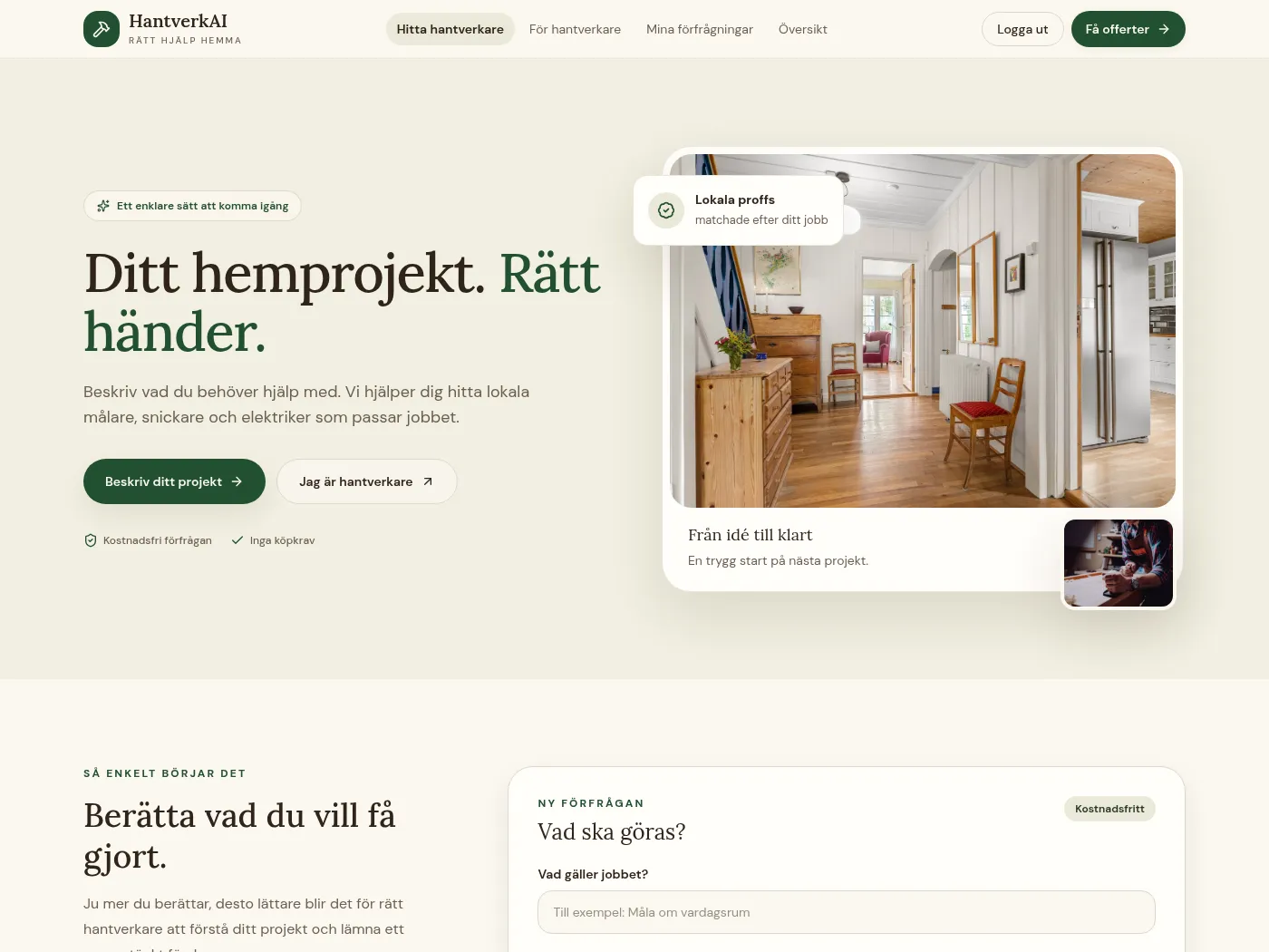 HantverkAI Marketplace