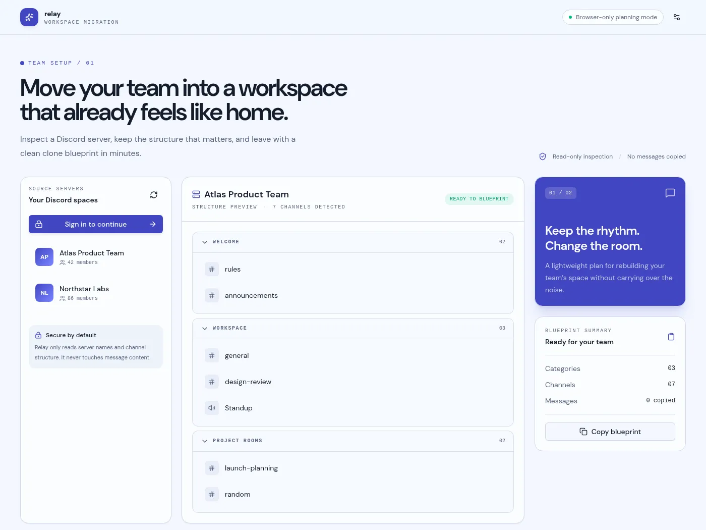 Discord Workspace Cloner