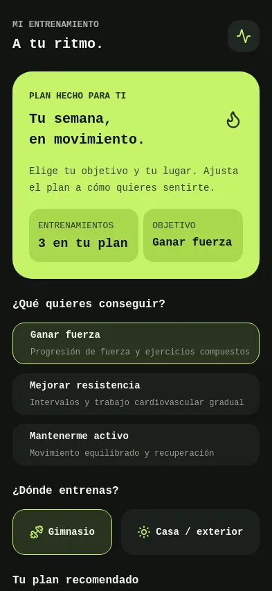 Sporty Planner App