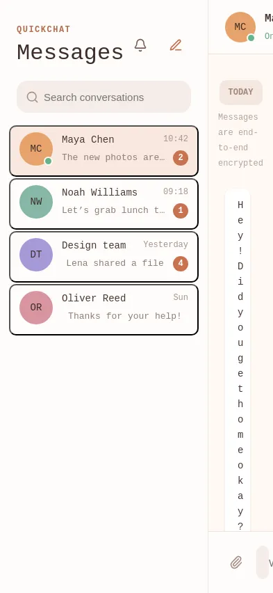 QuickChat Messenger