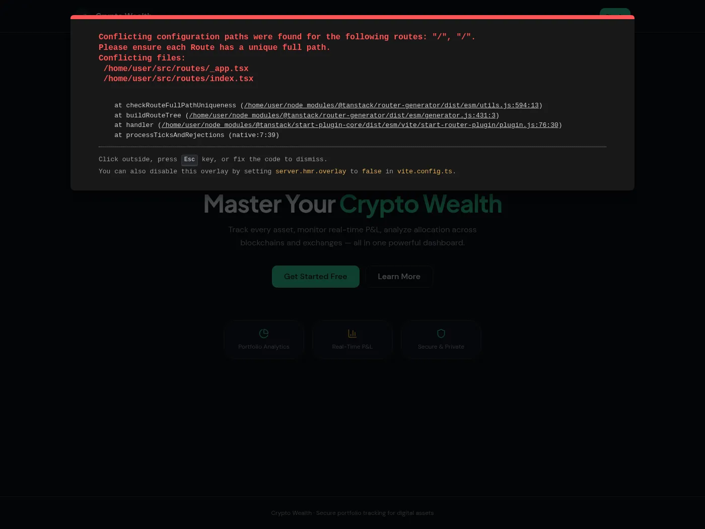 Crypto Wealth Dashboard