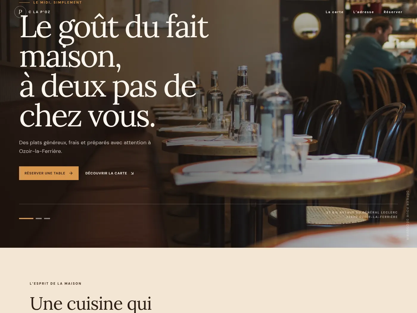 C la P’Oz Restaurant Site