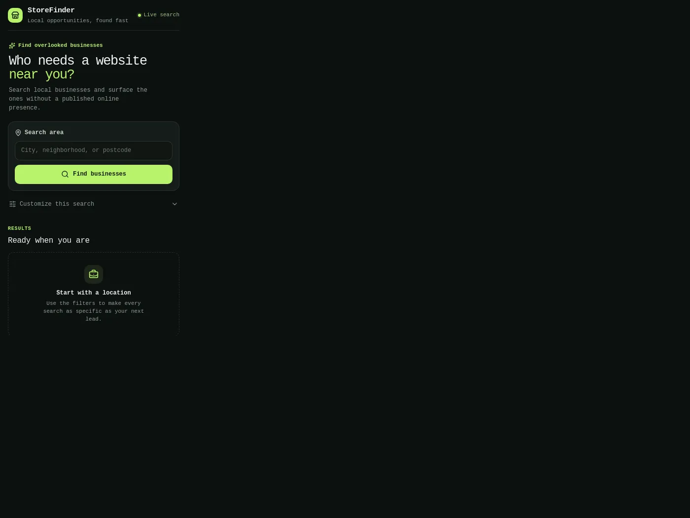 StoreFinder Extension