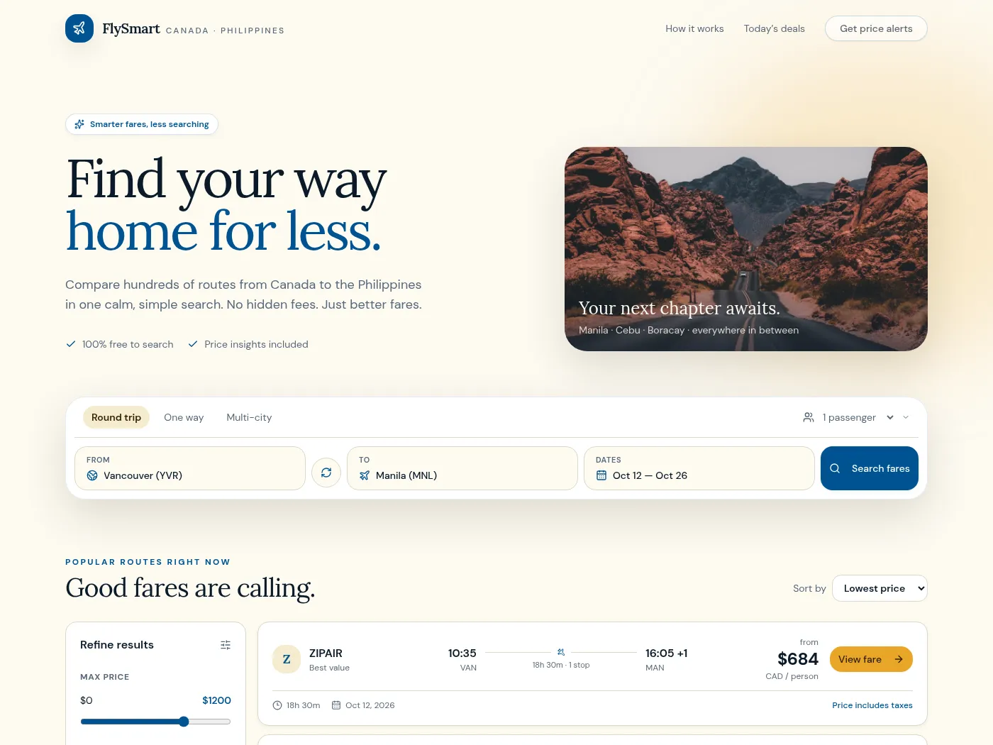 FlySmart Canada-Philippines