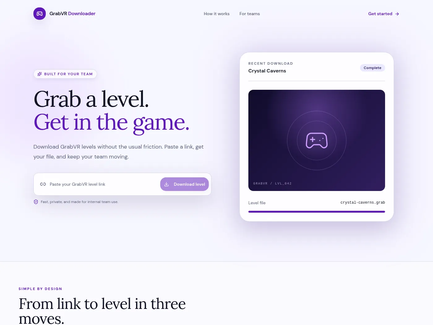 GrabVR Level Downloader