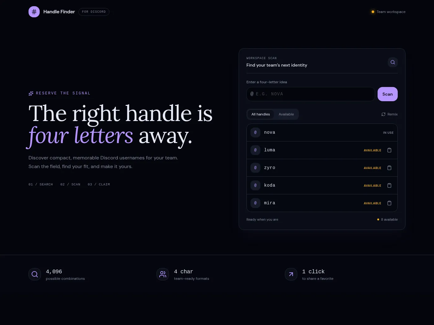 Discord Handle Finder