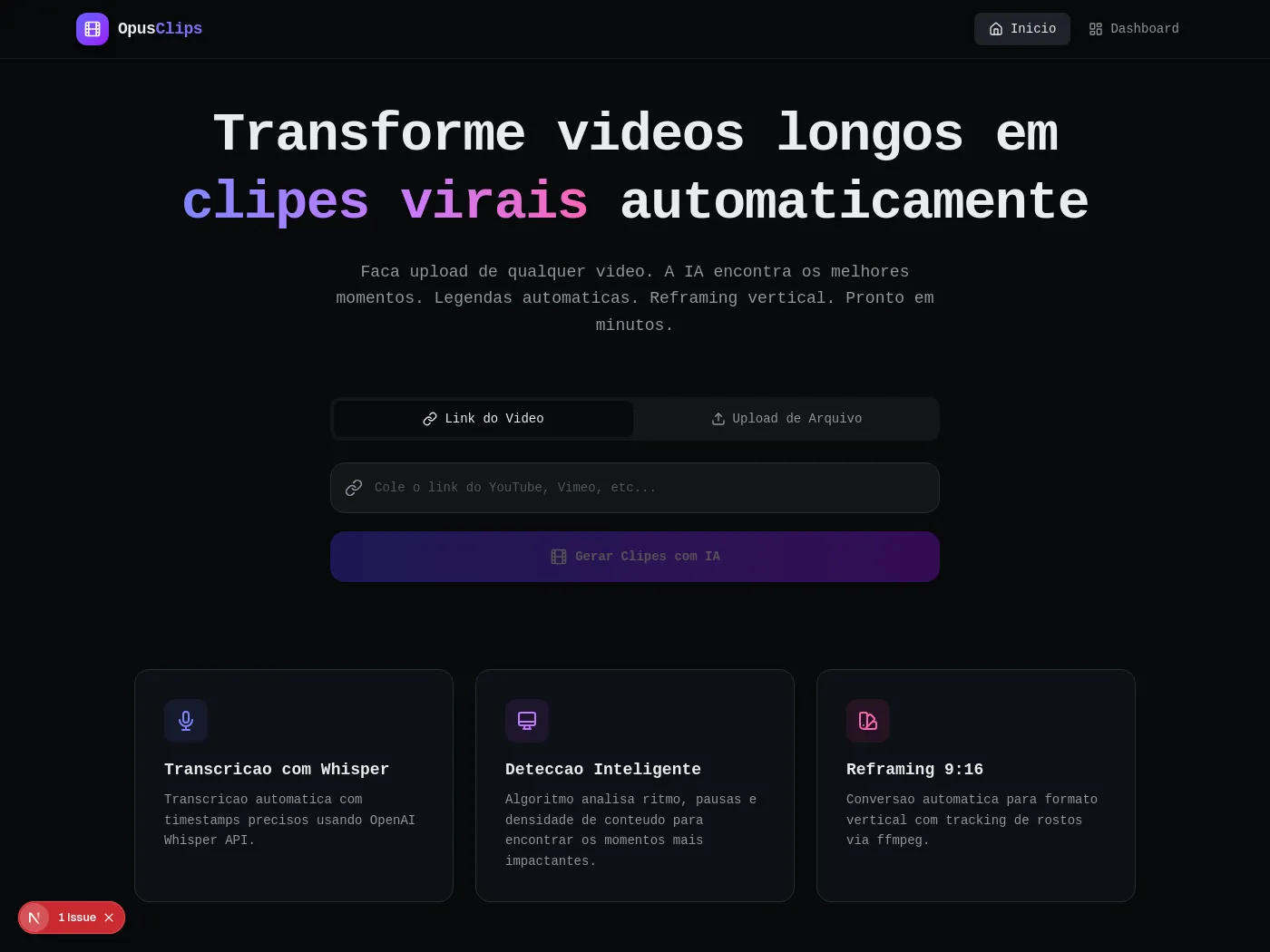 OpusClips AI Studio