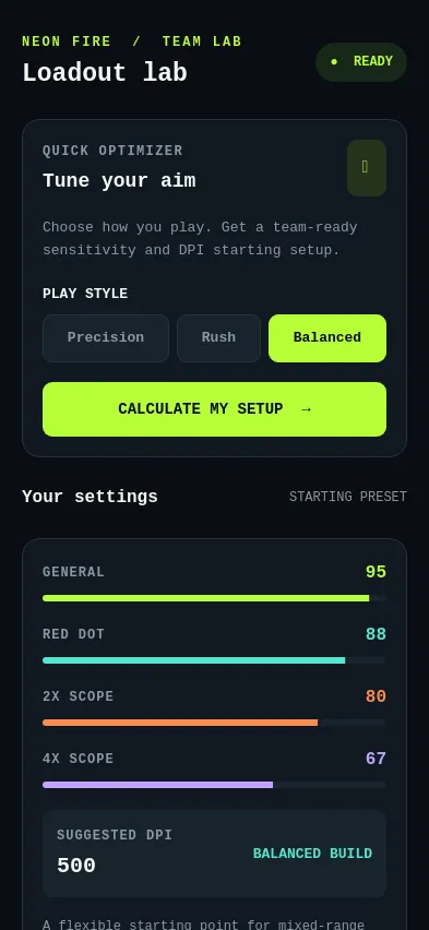 Neon Fire Optimizer