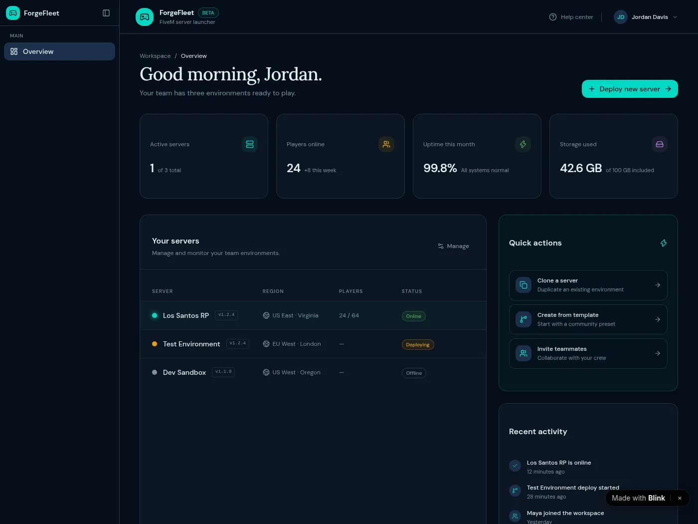 FiveM Server Launcher