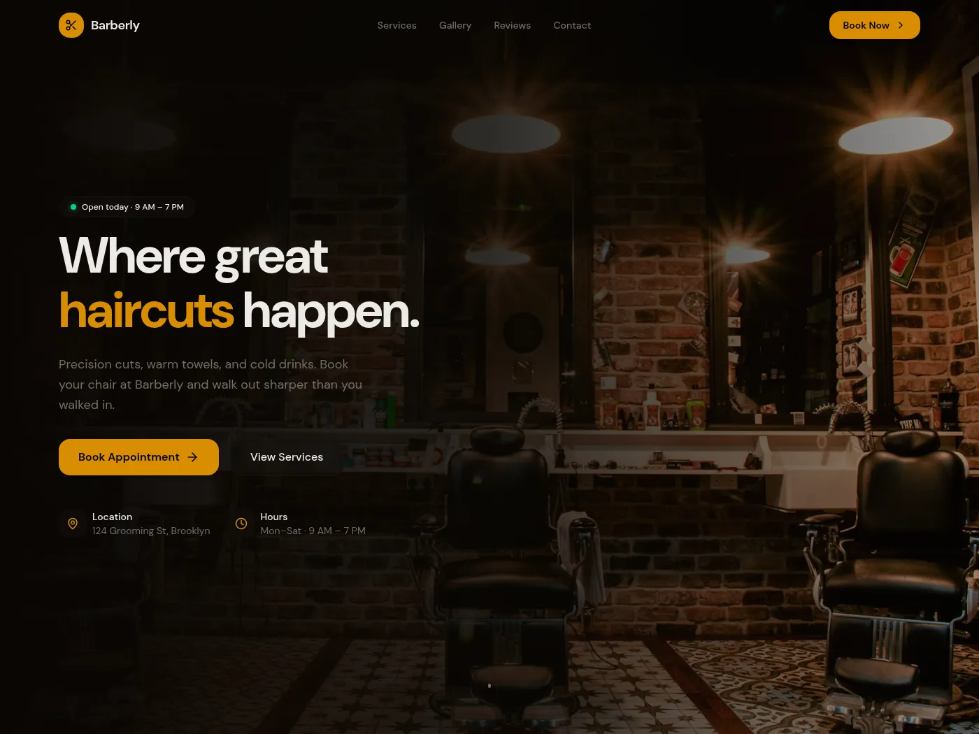 Barberly Booking Site