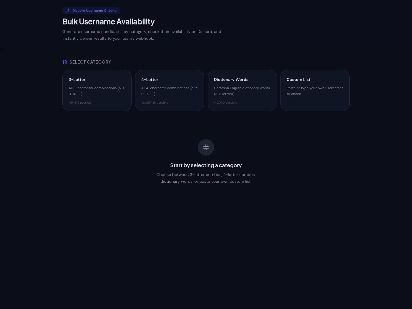Discord Username Checker