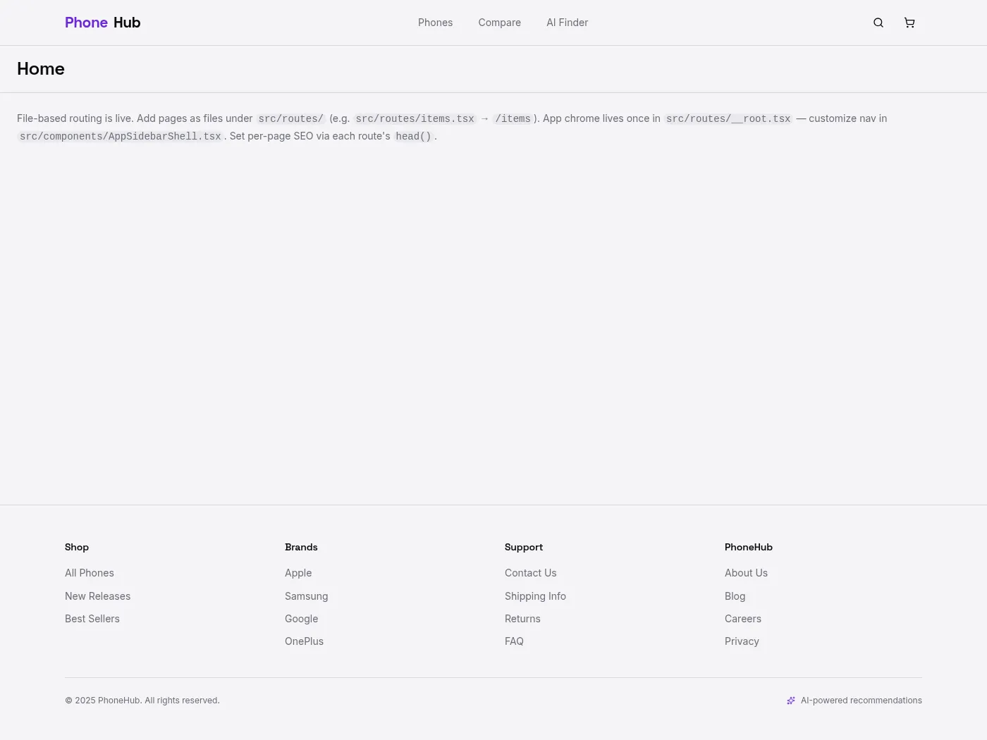 PhoneHub Online Store