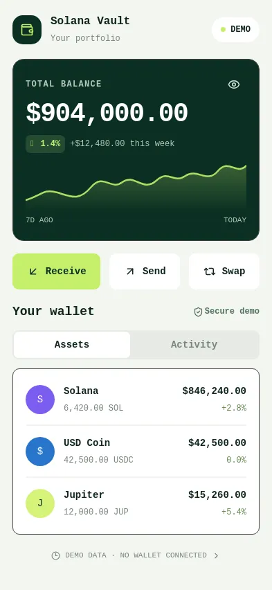 Solana Vault Mobile