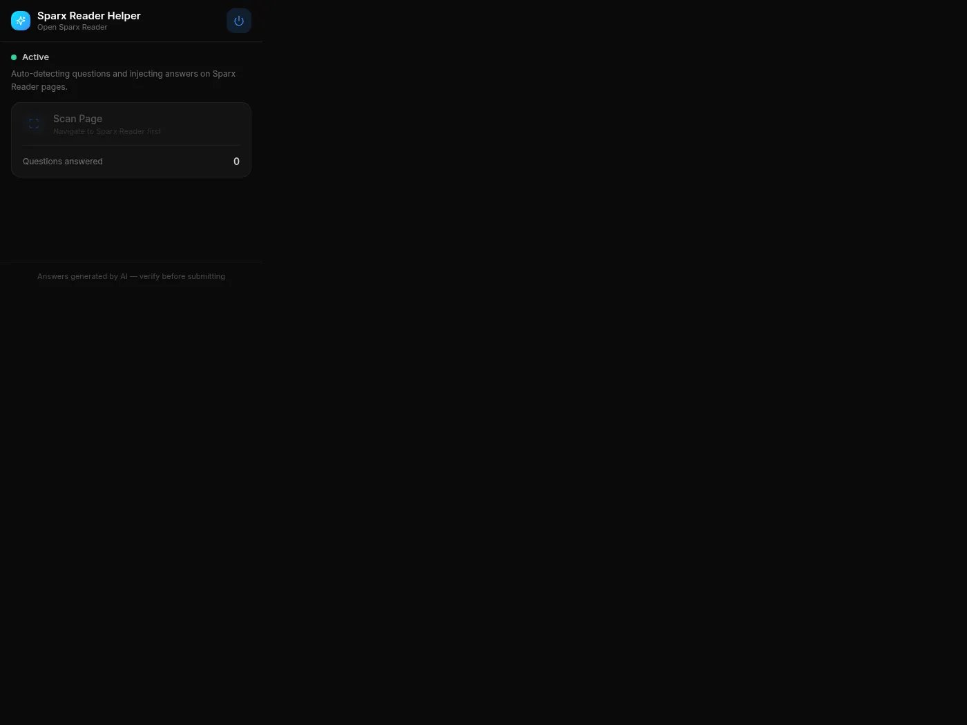 Sparx Reader Helper