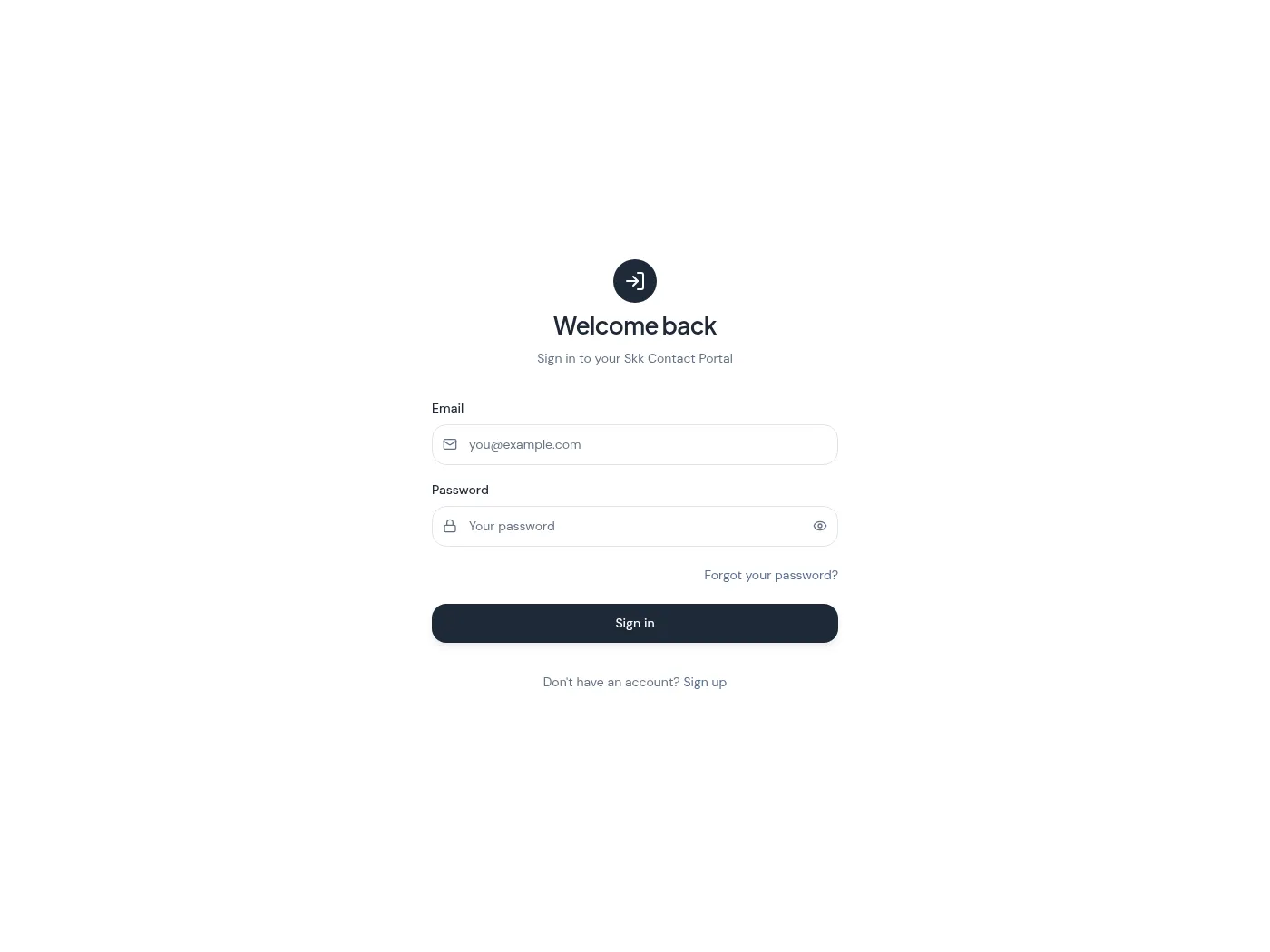Skk Contact Portal
