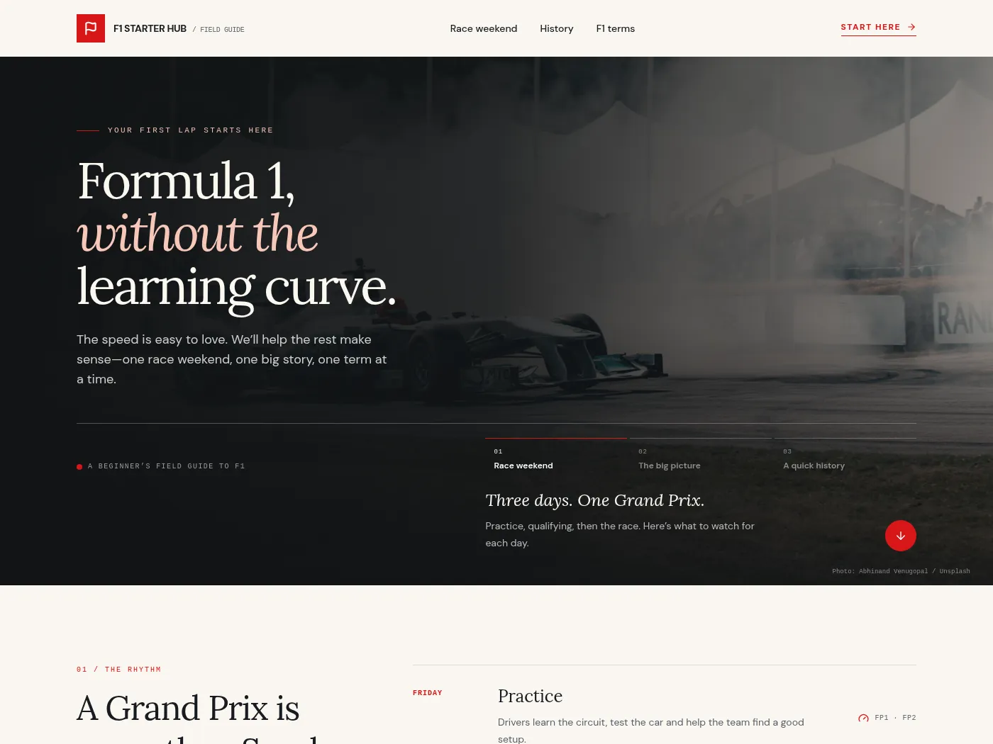 F1 Starter Hub