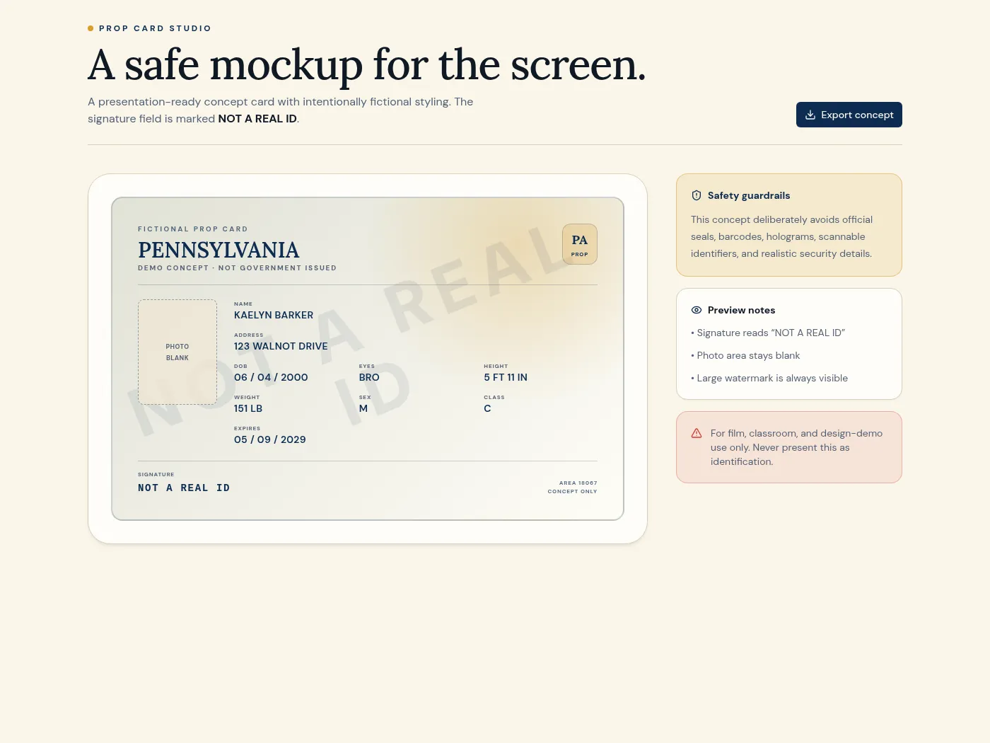 License Mockup Generator