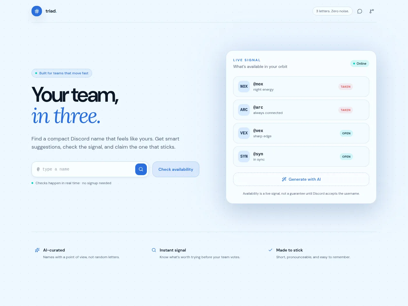 Discord Name Finder