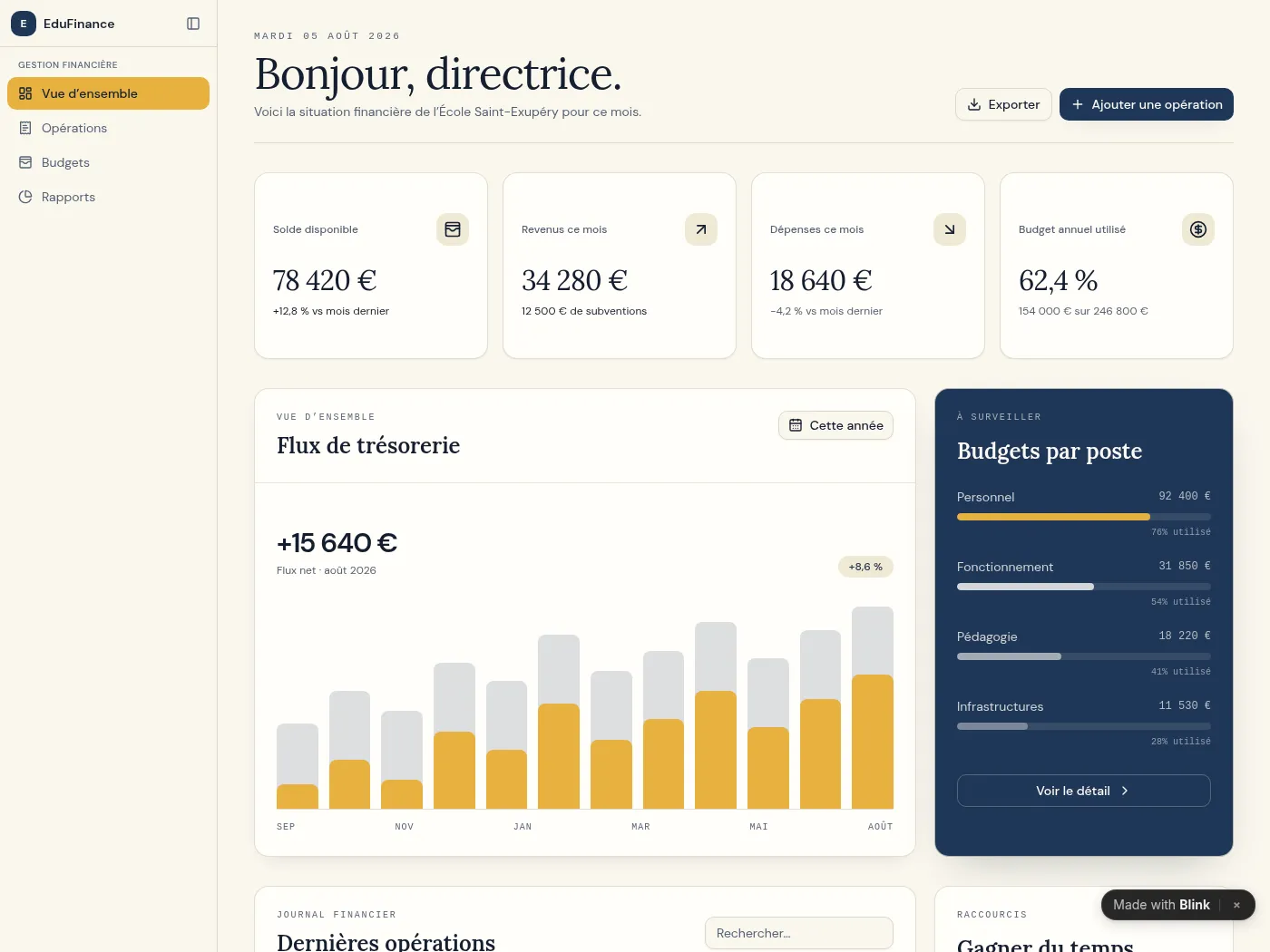 EduFinance Manager