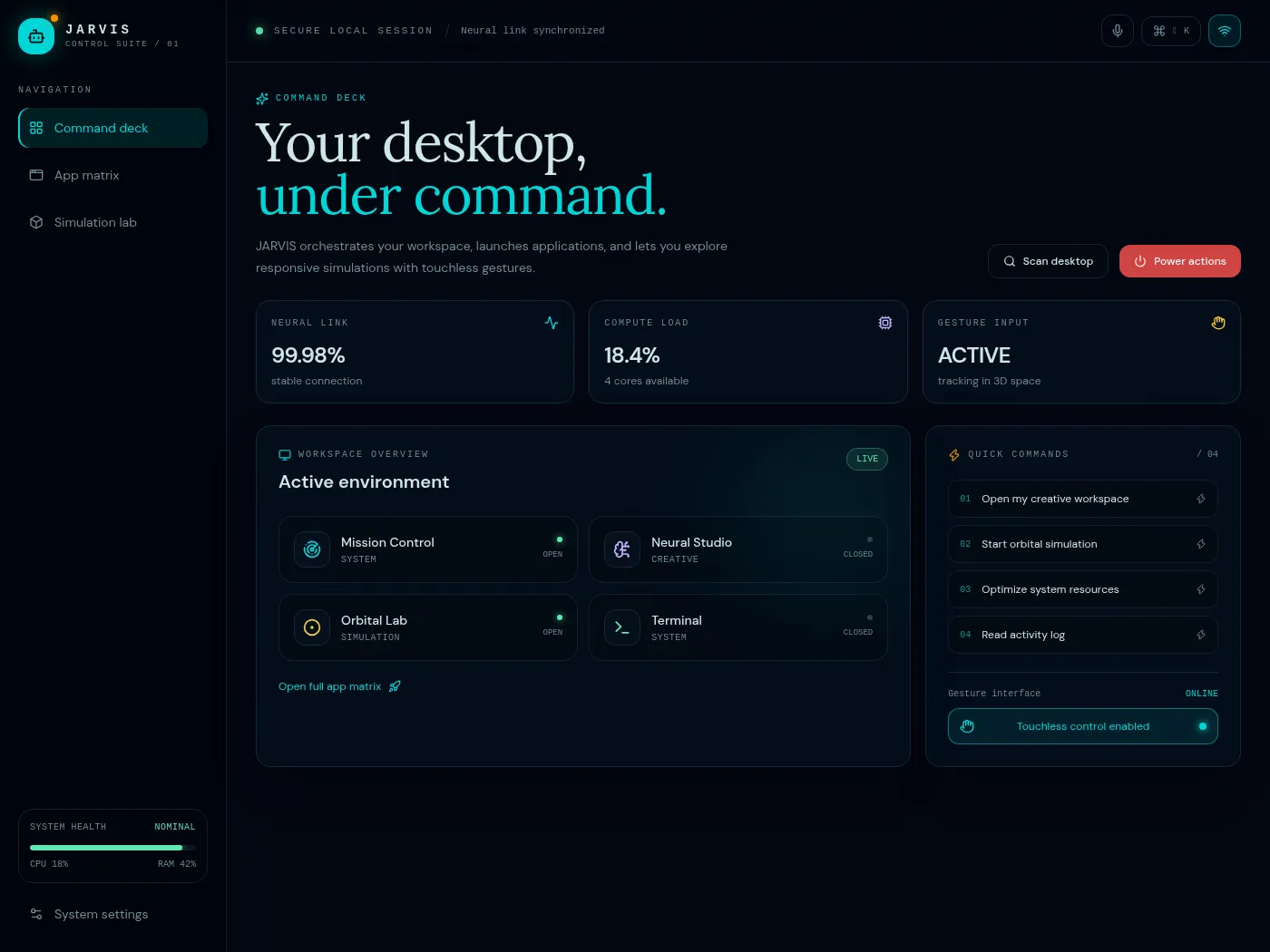 Jarvis Control Suite