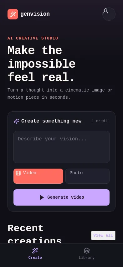 GenVision AI Studio