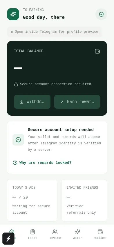TG Earning Pro MiniApp