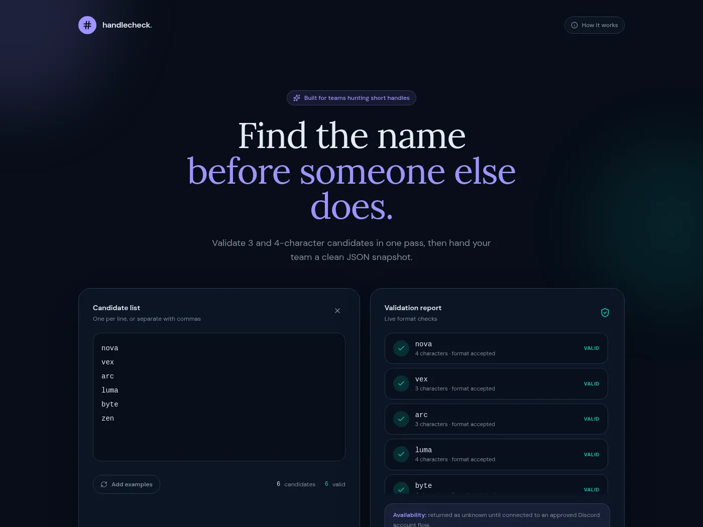 Discord Name Checker