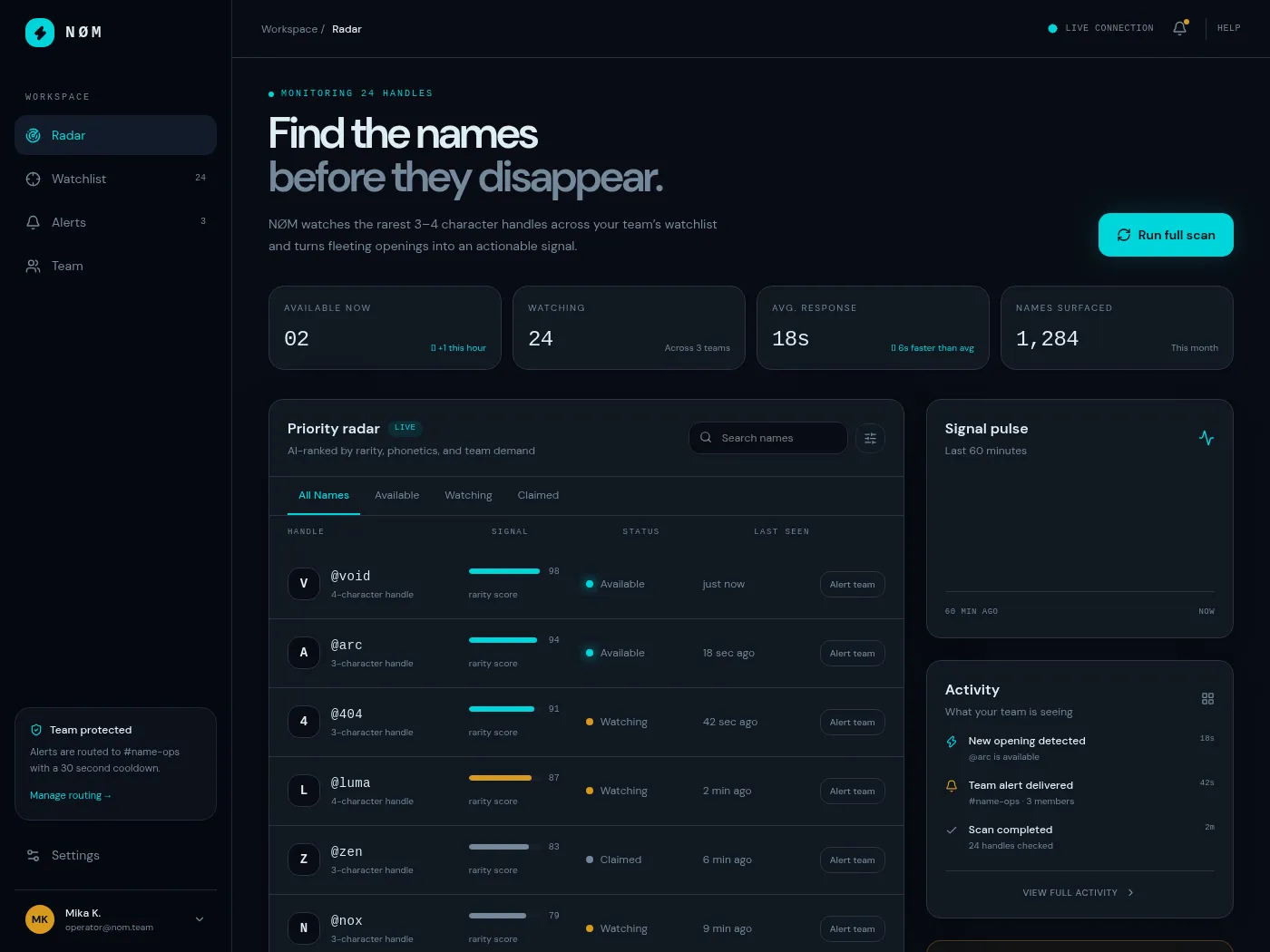 Discord Name Sniper AI