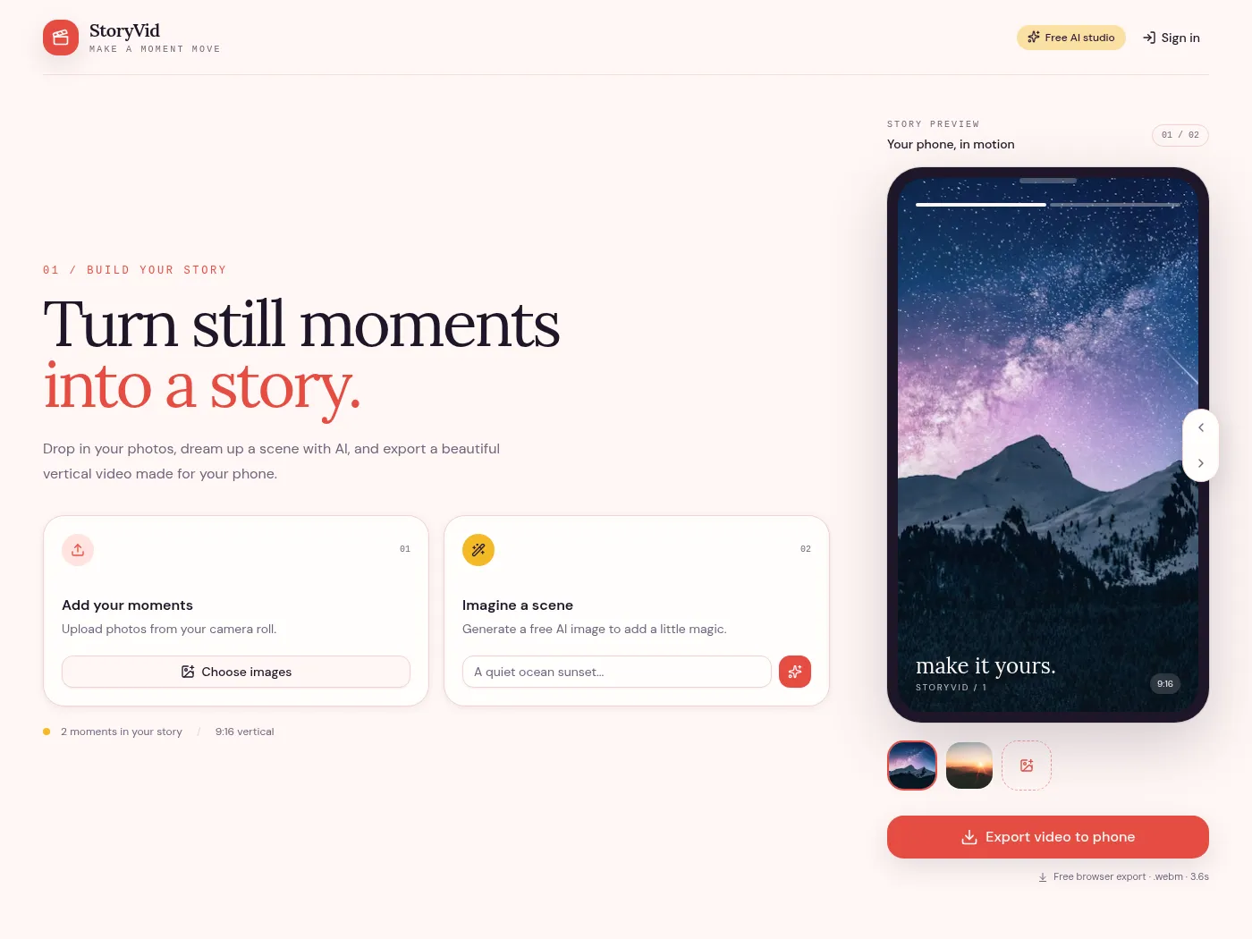 AI StoryVid Maker