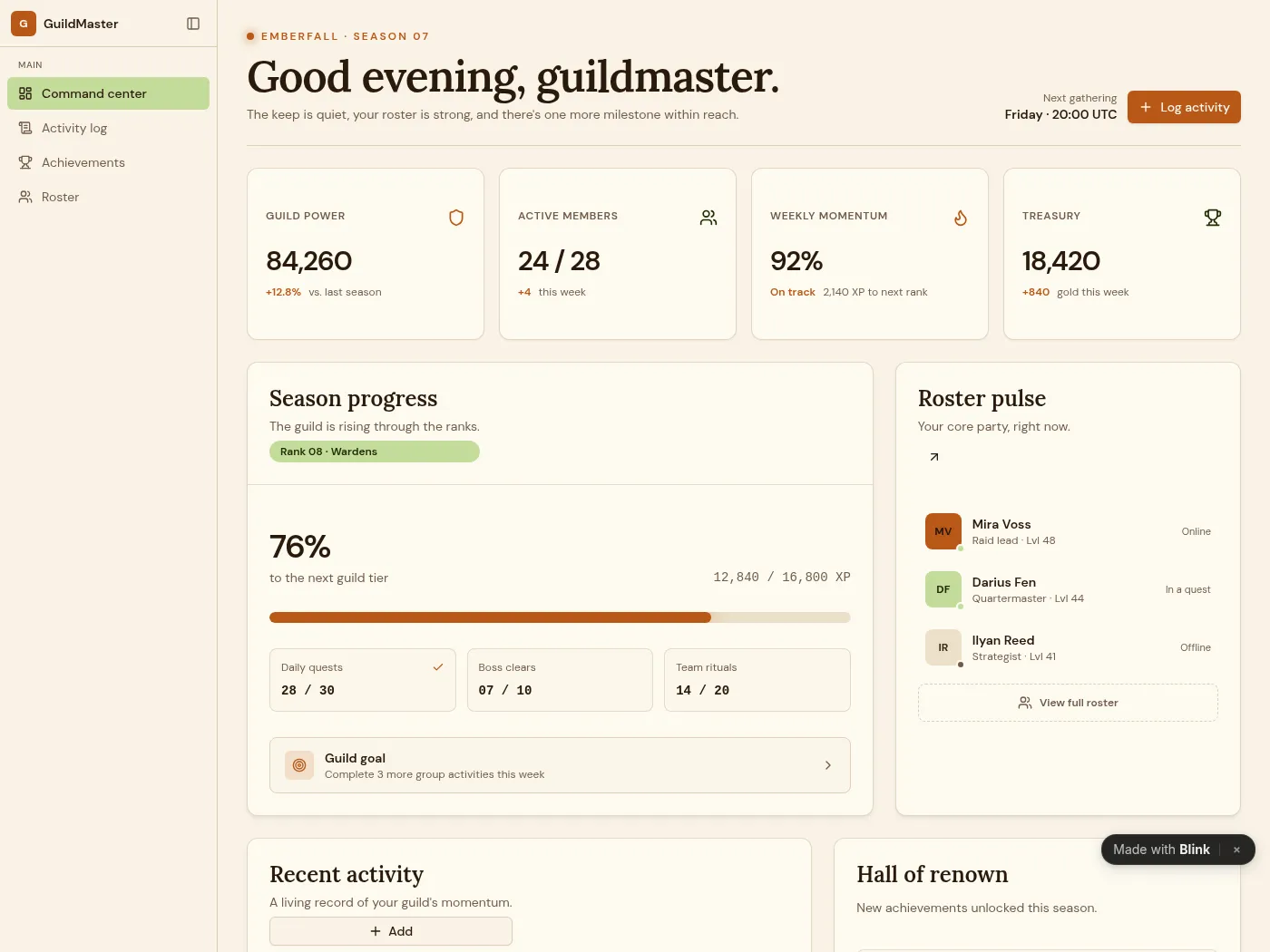 GuildMaster Assistant