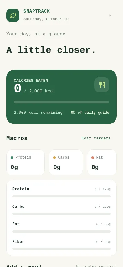 SnapTrack Nutrition