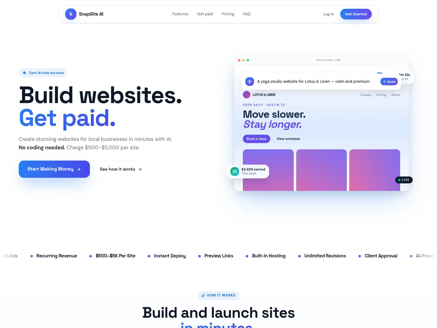 SnapSite AI Builder