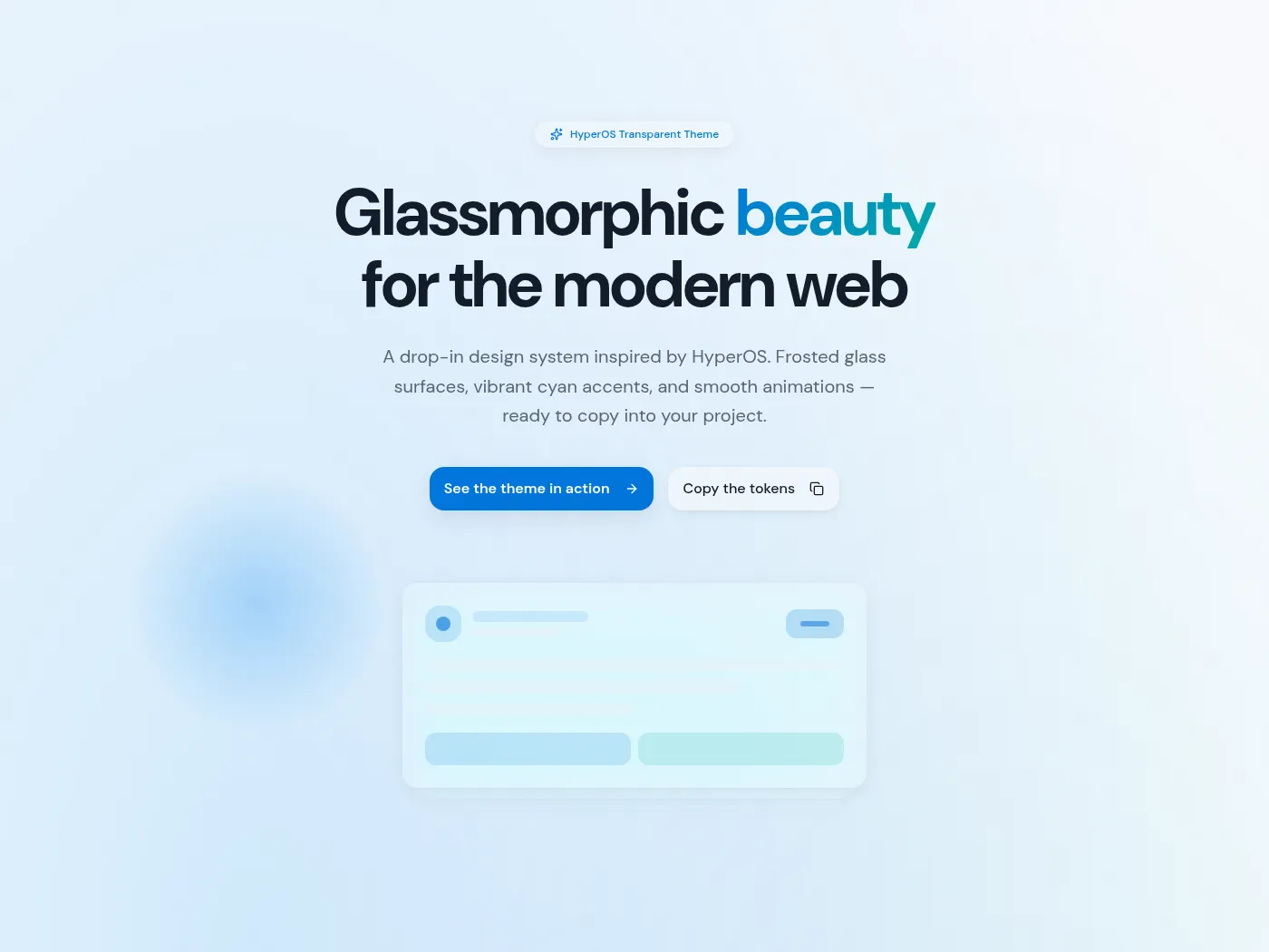 HyperOS Transparent Theme