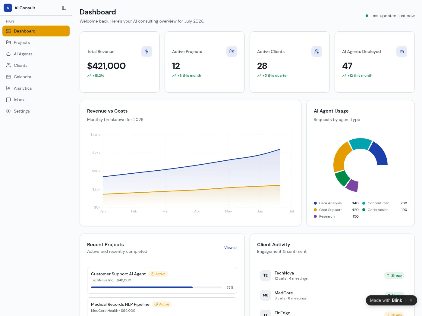 IA Consultant Dashboard