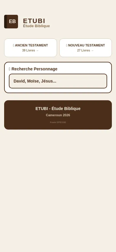ETUBI Bible App