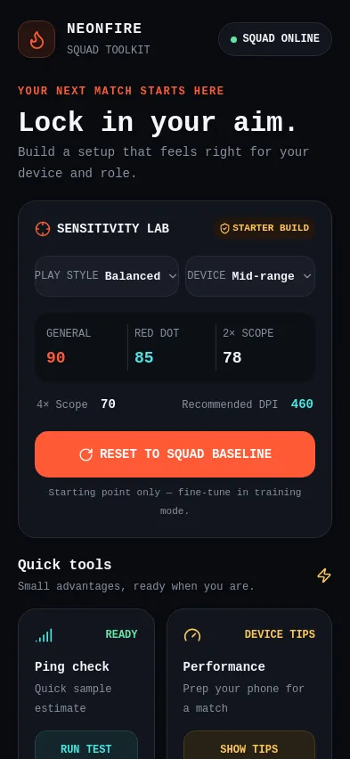 NeonFire Gamer Toolkit