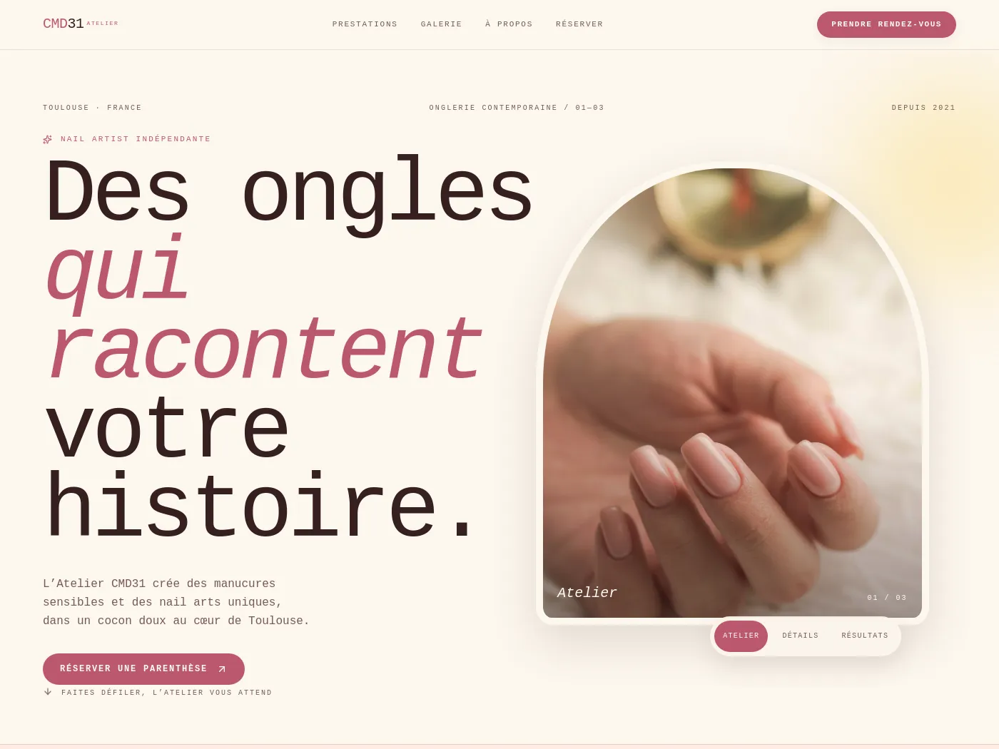 CMD31 Nail Studio Site